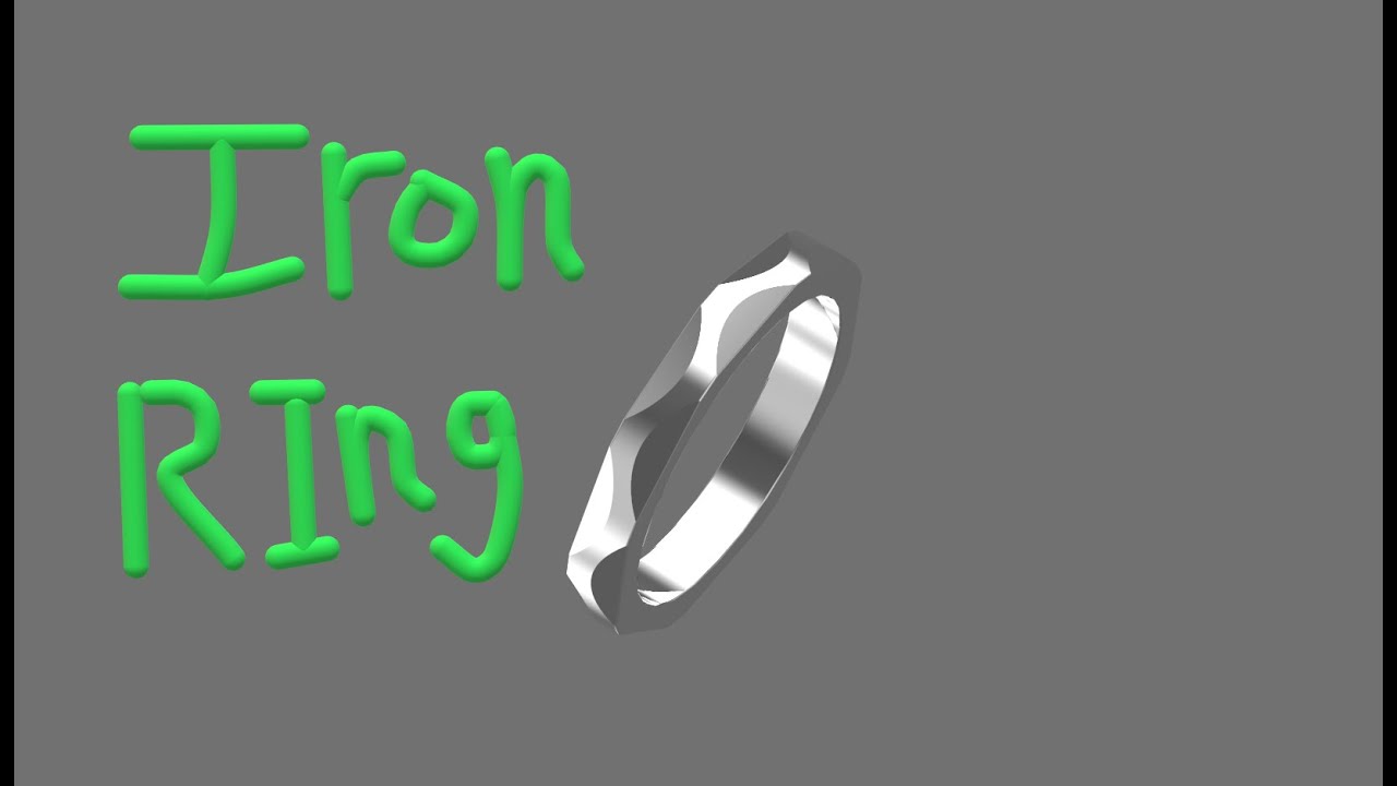 How to design a Iron Ring | CAD Learn CREO (pro-e) tutorial - YouTube