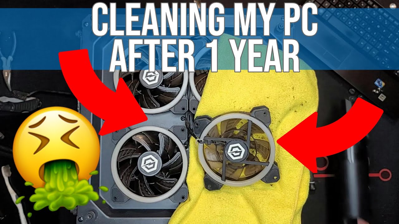CLEANING MY PC AFTER 1 YEAR OF DUST - YouTube