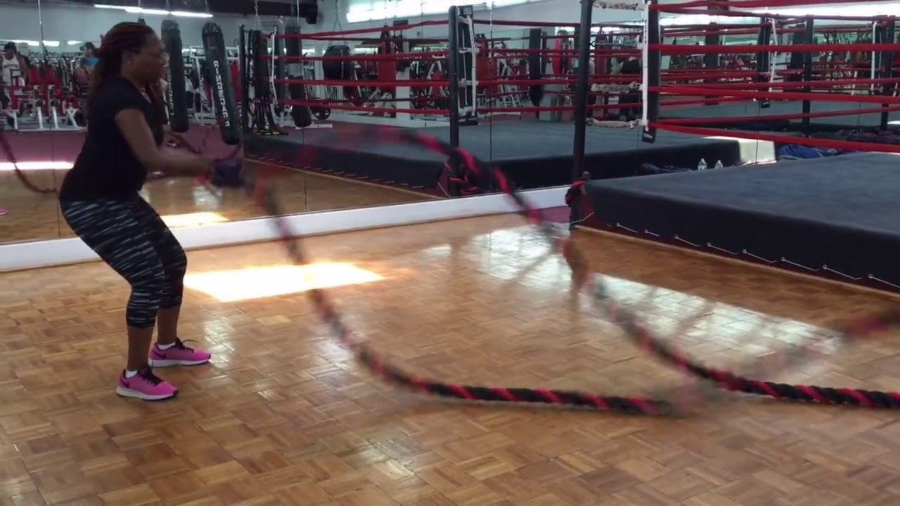 Boot Camp Battle Rope Workout - YouTube