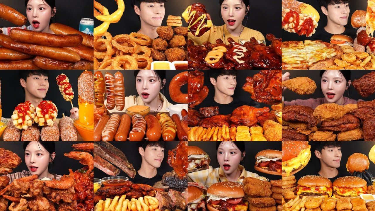 2× SPEED | 2 vidéo in 1 | DDM ASMR 땅규 & 문복희 Eat with Boki MUKBANG ...