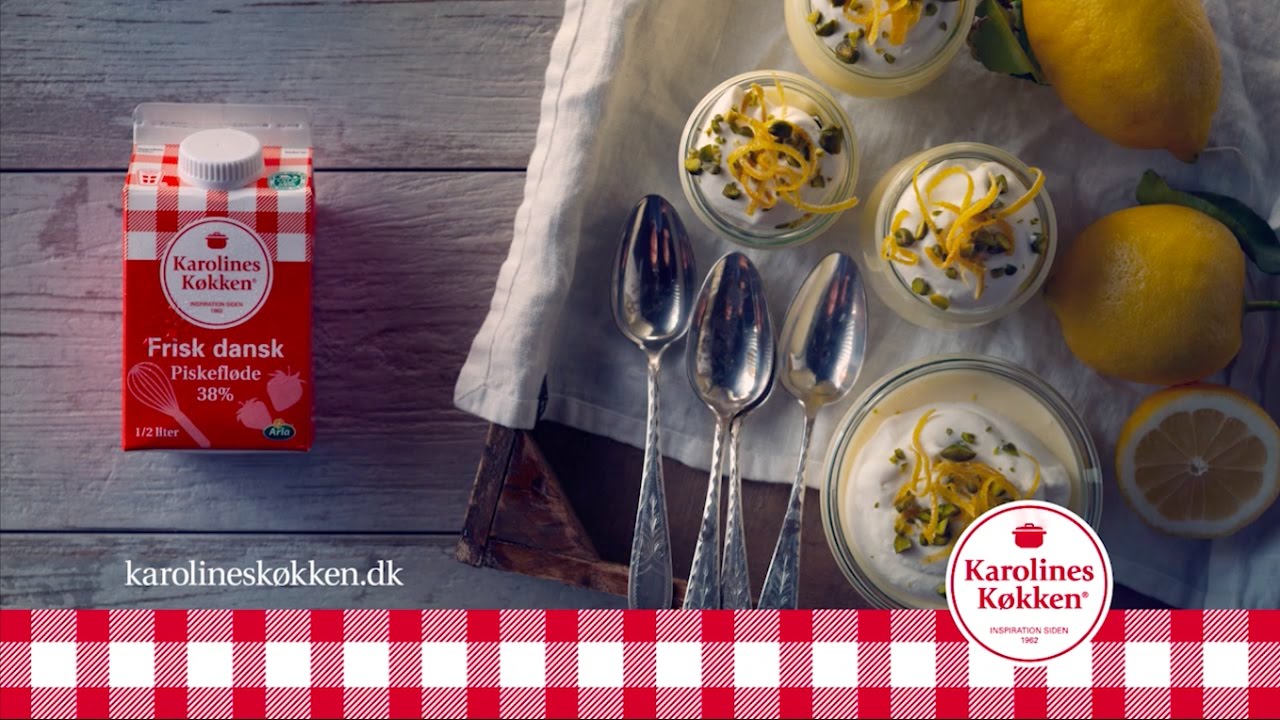 Karolines Køkken® | Citronfromage med piskefløde - YouTube