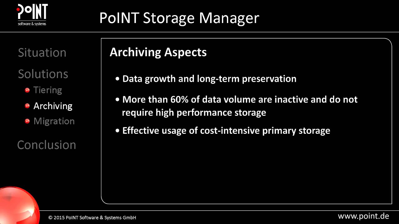 PoINT Storage Manager Product Presantation - YouTube