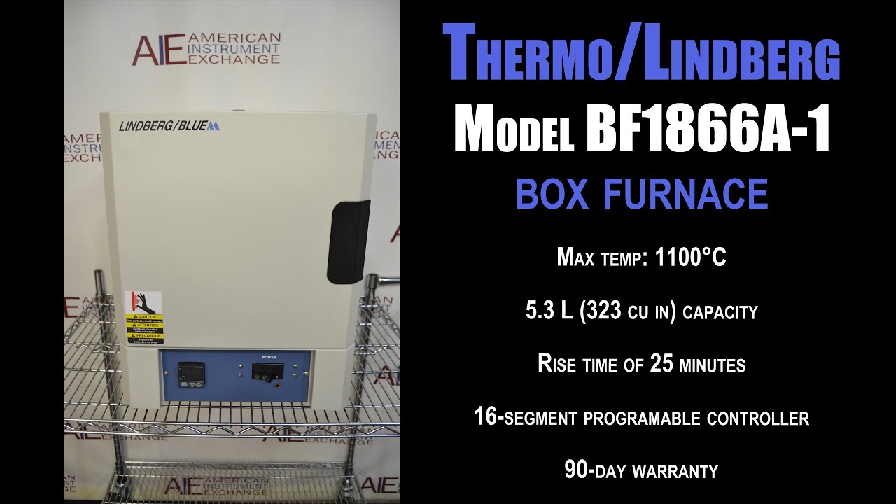Thermo Scientific / Lindberg – Blue M Box Furnace (2601 FURNACE) - YouTube