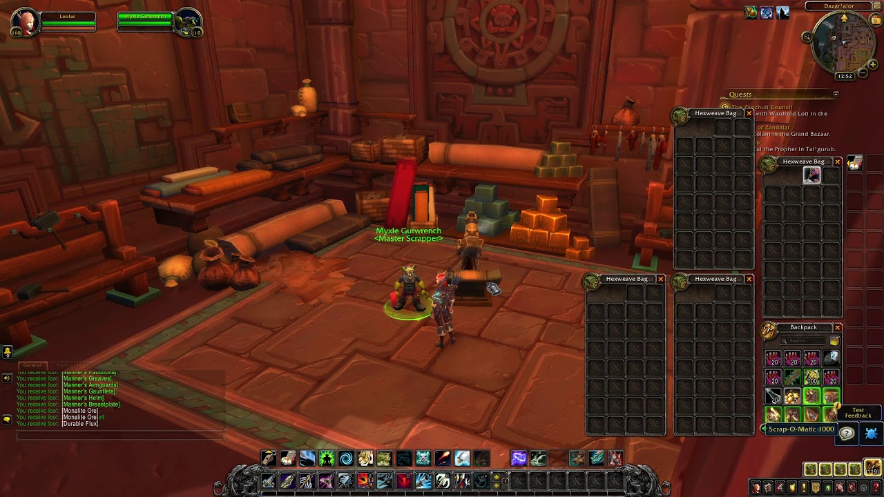 BFA armor scraping - YouTube