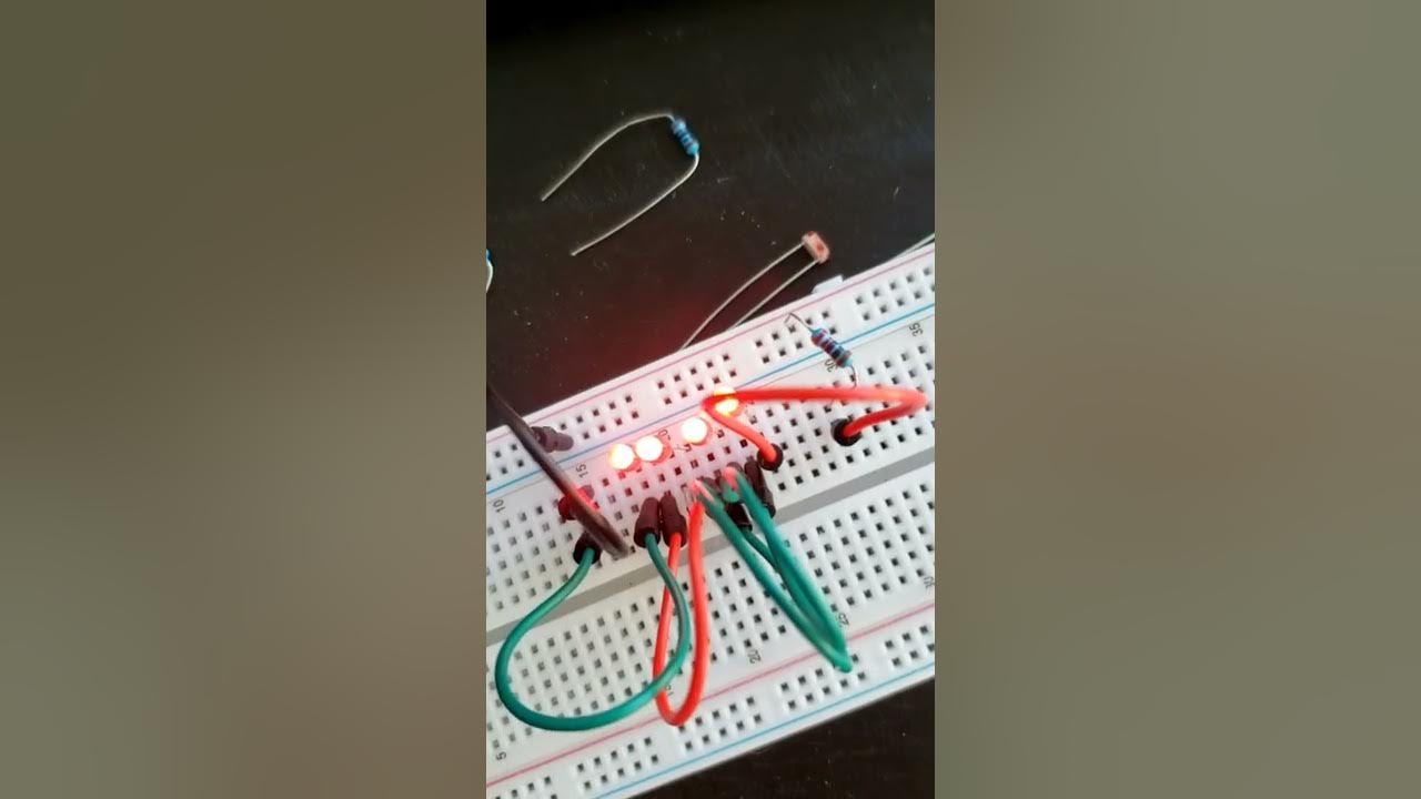 practicas encender un led con foto resistencia y 3 leds. - YouTube