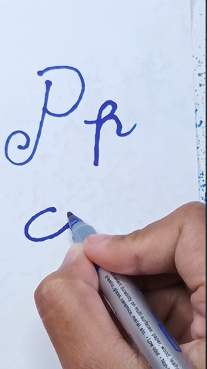 how to write P,Q,R in calligraphy #shorts #calligraphy #ytshorts # ...