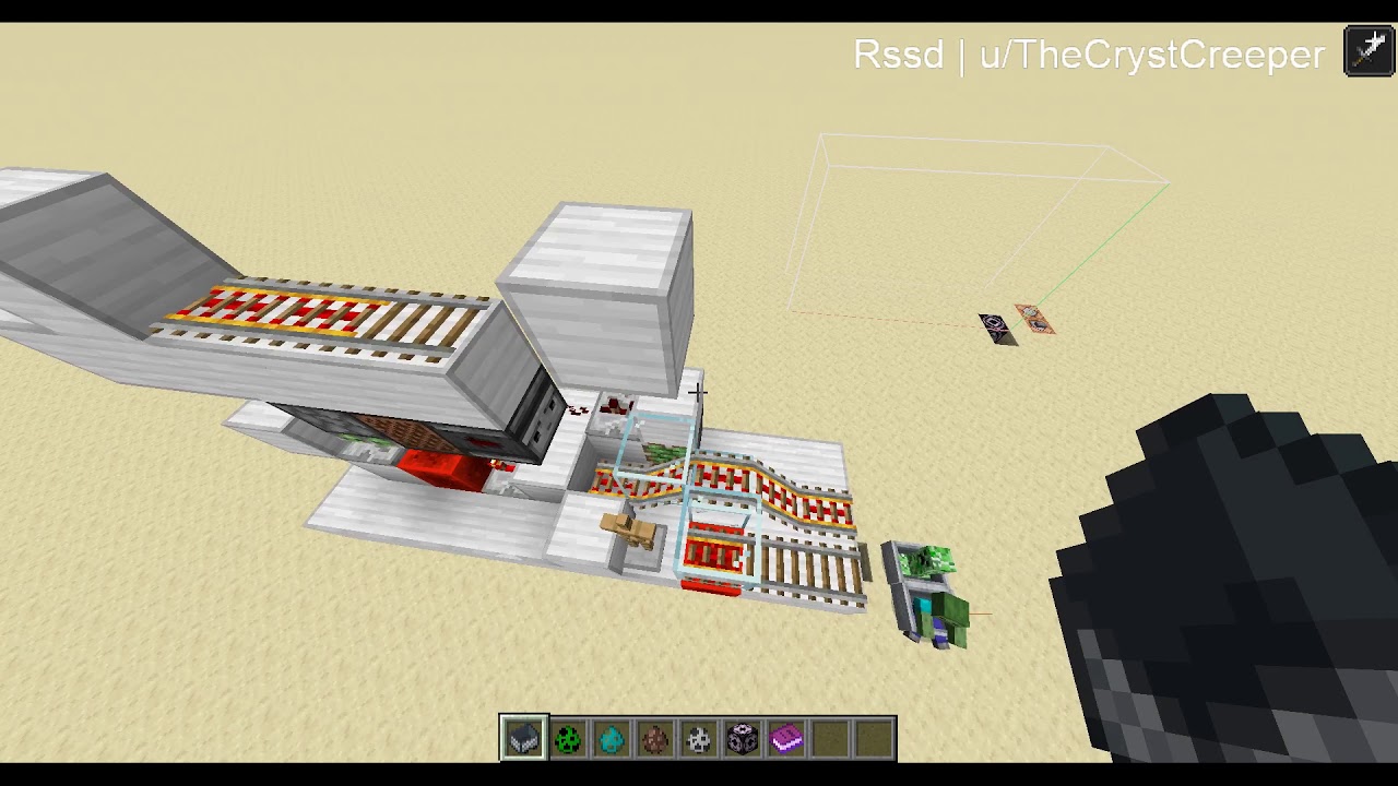 Minecraft Redstone: Minecart Entity Sorter - YouTube