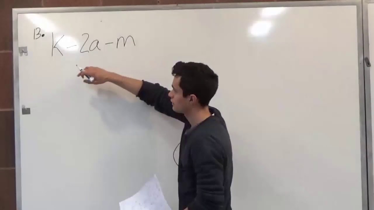 MAT150.5 Elementary Algebra Test 1 Practice Problem 13 Solution - YouTube