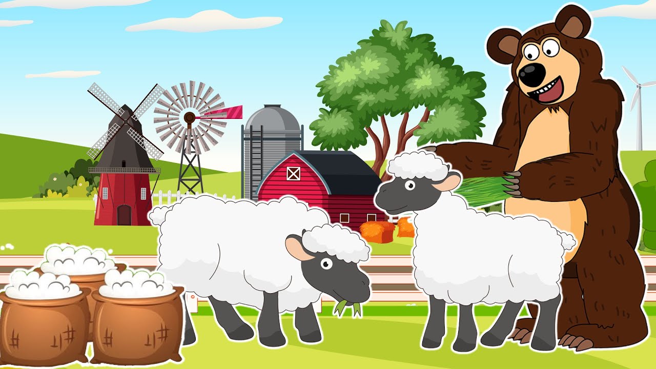 The Bear Farm: Tractor Transport Wool and Shearing the Sheep | Vehicle ...