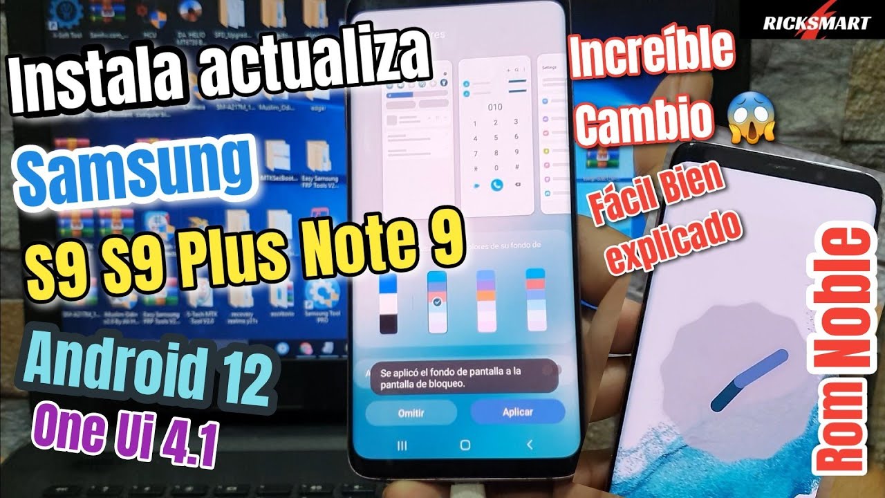 Como Instalar Android 12 en Samsung S9 S9+ Note 9 actualizar oficial ...