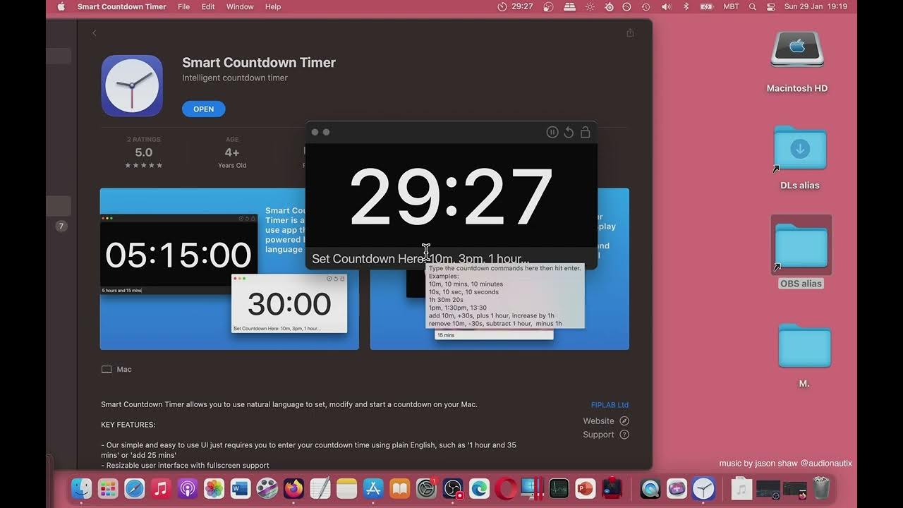 [MAC OS] Smart Countdown Timer : Basic Overview (Mac App Store) - YouTube