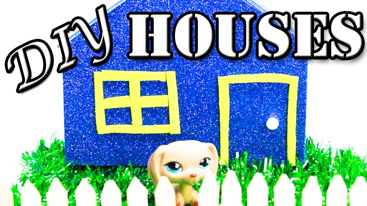 How to make DIY House l Miniature Crafts l LPS - YouTube