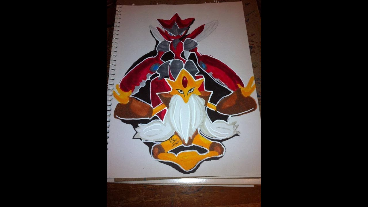 Copic Marker Speed Color Pokémon X and Y Mega Alakazam and Mega Scizor ...