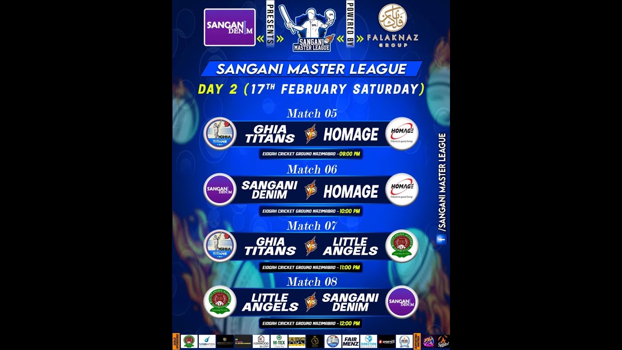 Sangani Master League Season 1 Tape Ball | Day 2 - YouTube