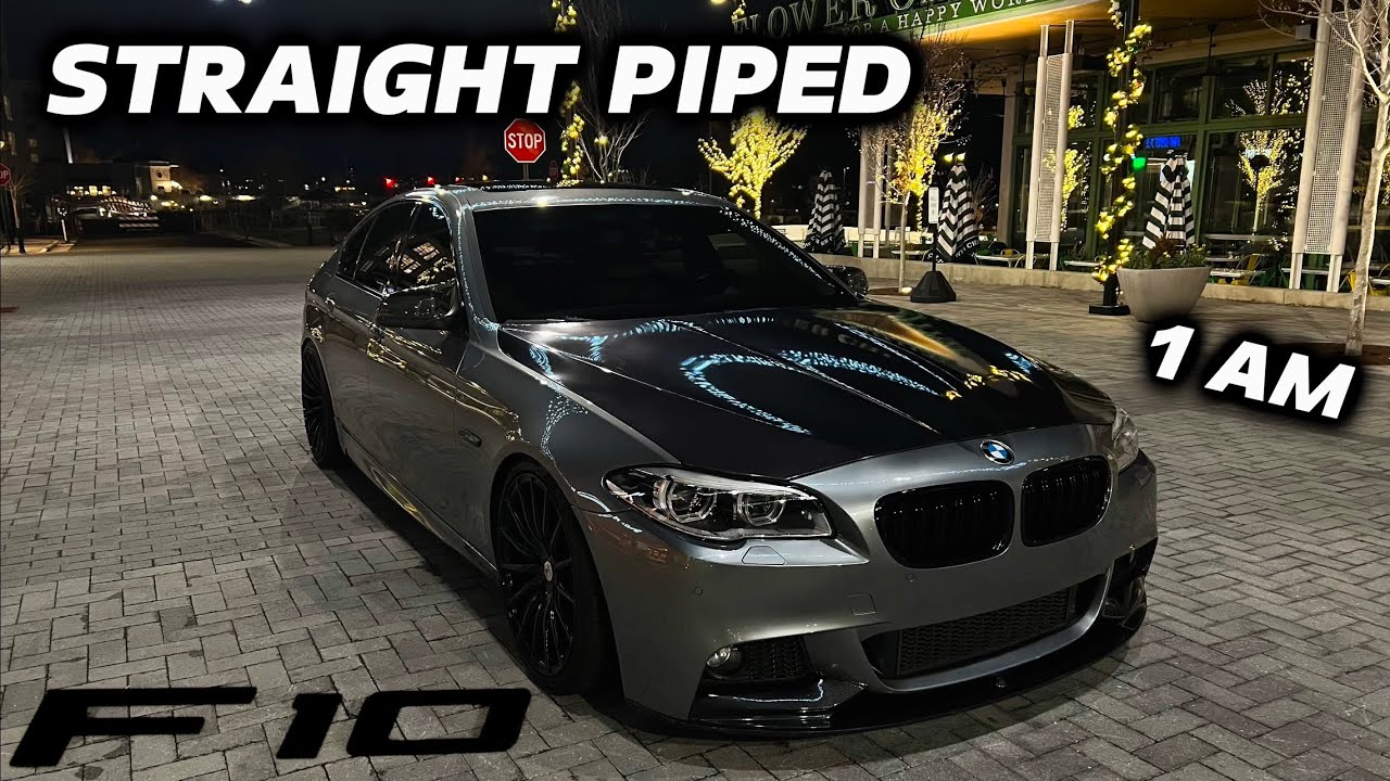 BMW F10 535i CITY DOWNTOWN 1AM POV DRIVE (STAGE 2+ TUNED) - YouTube