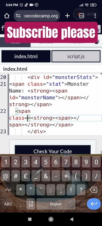 Learn Basic Javascript By Building A Role Playing Game| Step 19# 