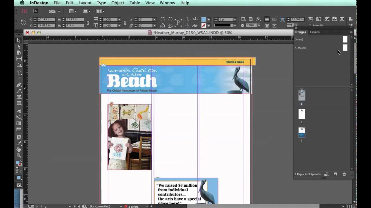 Overview and Troubleshooting Master Pages in InDesign CC - YouTube