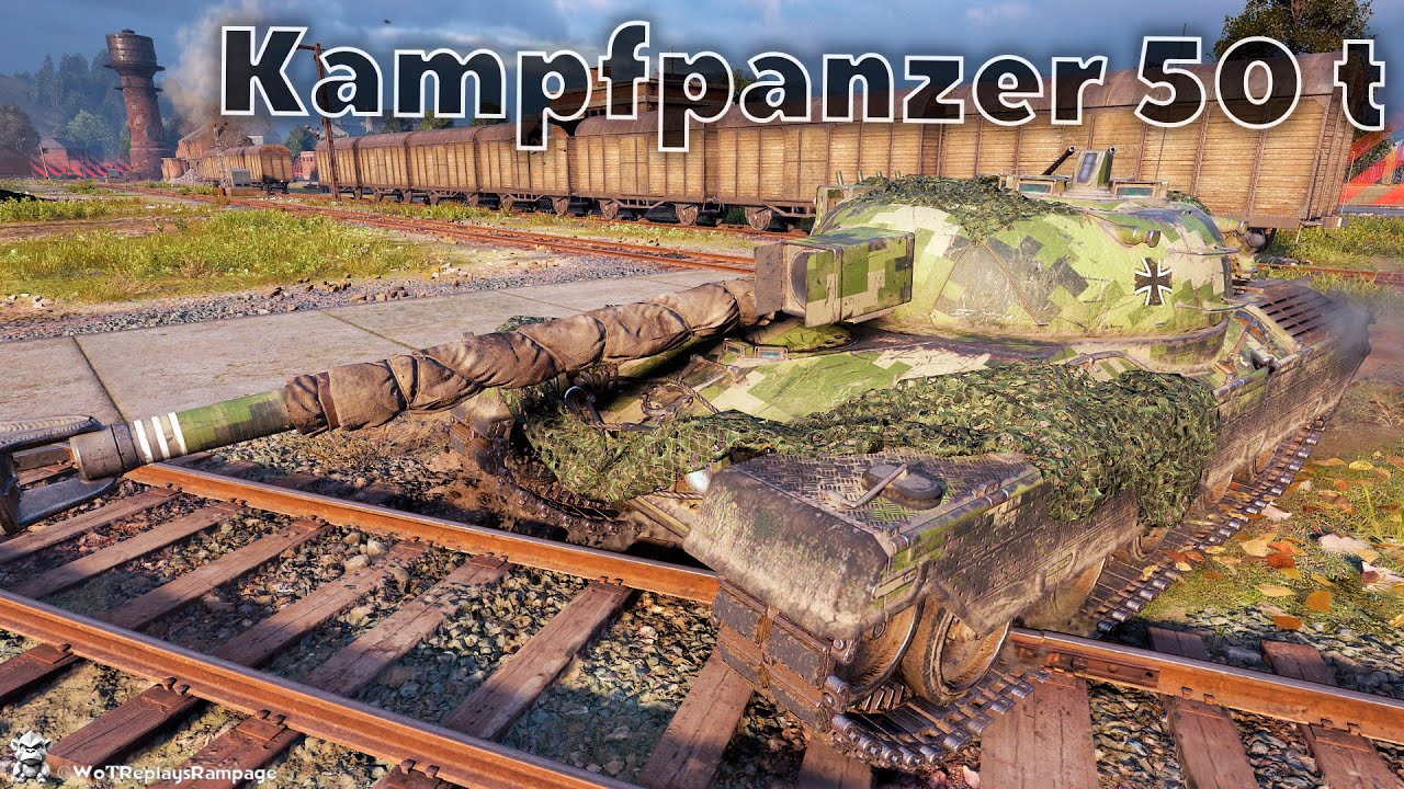 Kampfpanzer 50 t - 1 vs 7 hot battle - YouTube