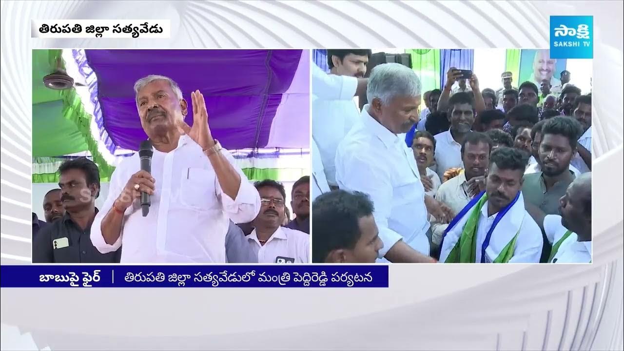 Peddireddy Ramachandra Reddy Praises CM YS Jagan | AP Elections 2024@SakshiTV - YouTube