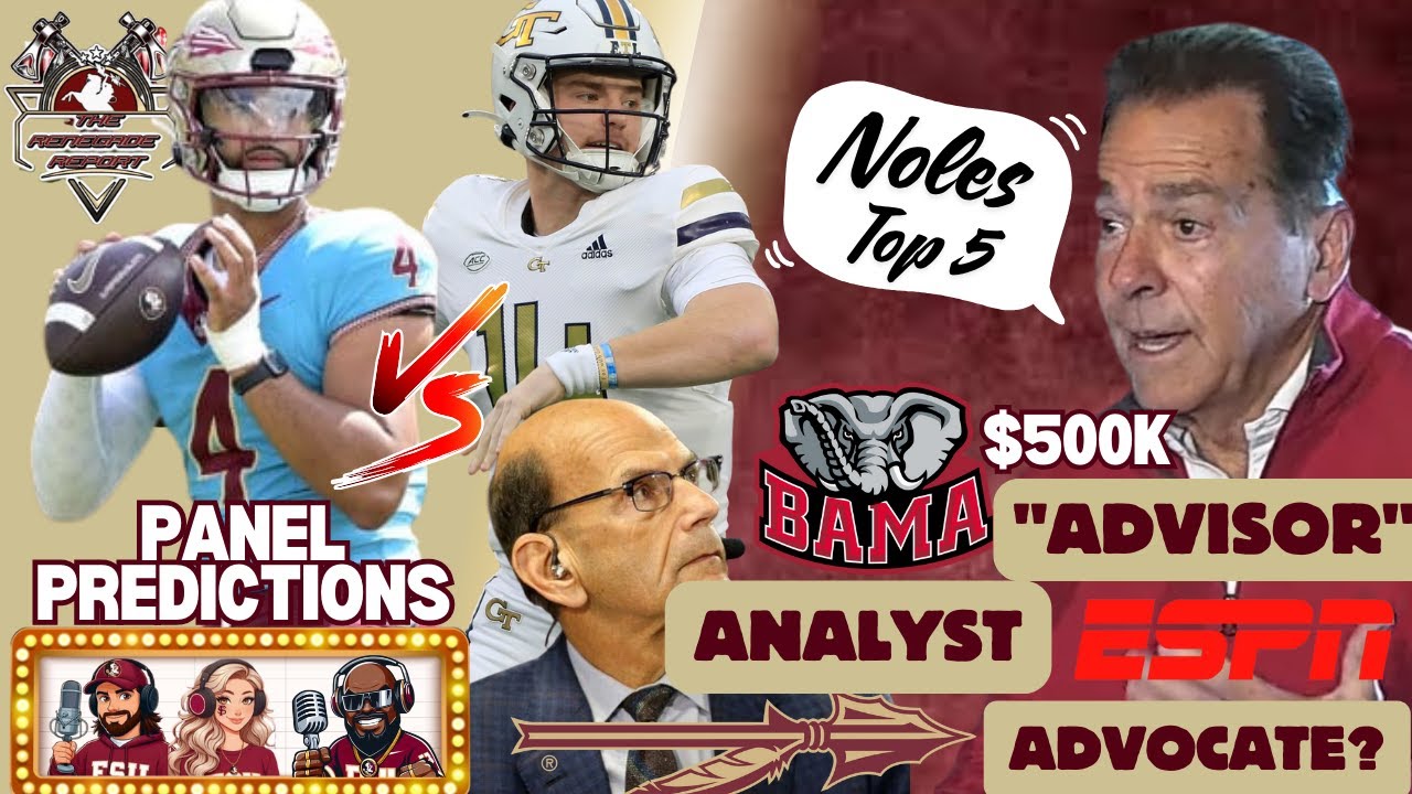 FSU Football GT Preview & Predictions, Nick Saban Says Noles Are A Top ...