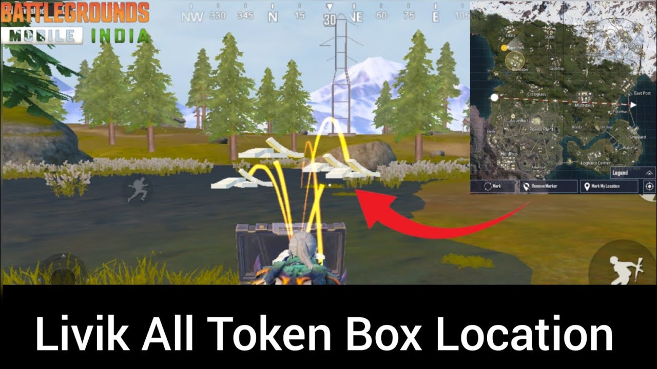 Bgmi Livik Token Box Loot Location// Coin Box Loot Location//Bgmi Shop ...