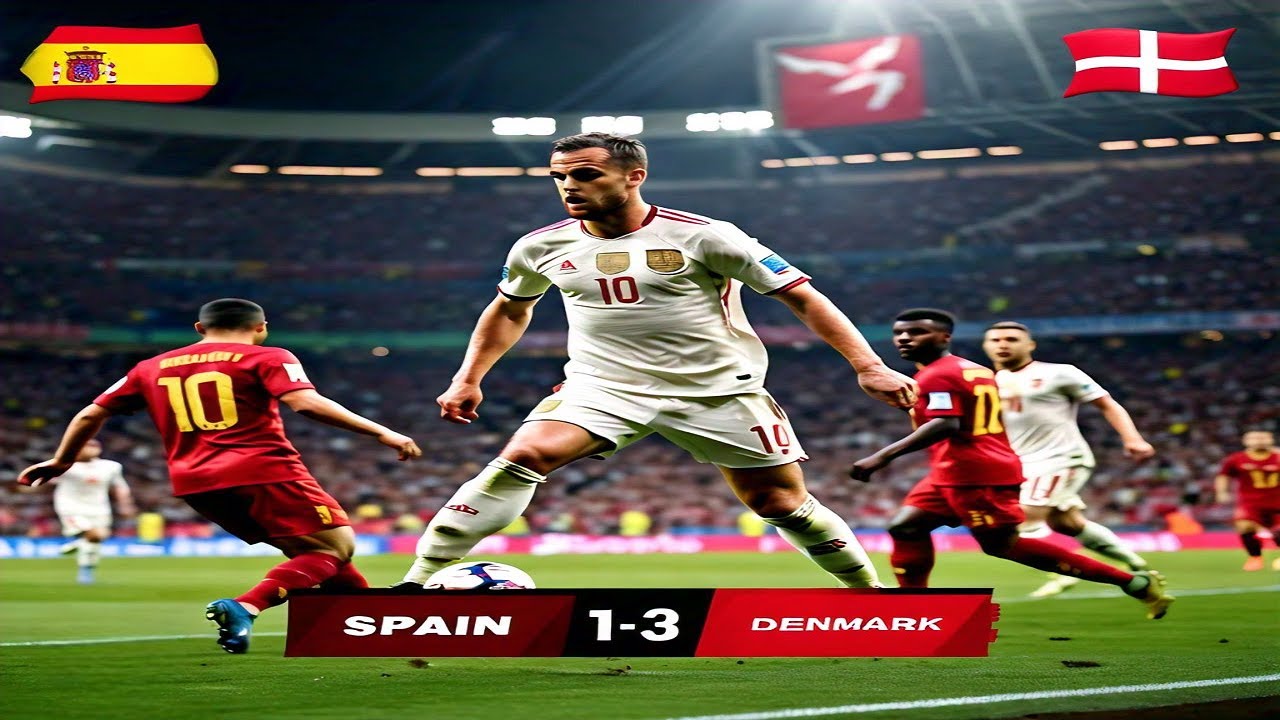Spain Vs Denmark 1-3 | UEFA Nations League 2024 | International | Match ...