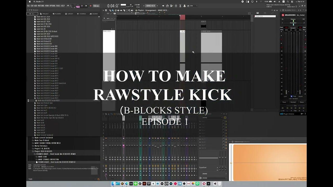 HOW TO MAKE RAWSTYLE KICK B-BLOCKS STYLE FULL VIDEO EPISODE 1 #rawstyle #hardstyle #howtomake ...
