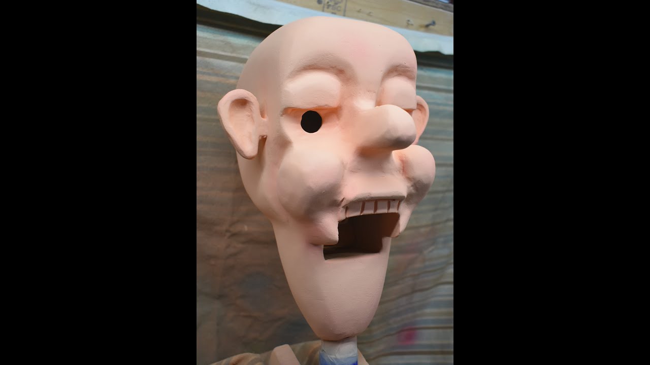 Santa part 34, how to make a ventriloquist dummy, figure out of wood ...