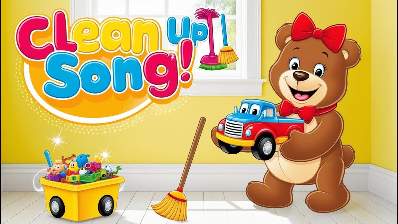 Clean Up Song: Learn How To Clean Up With Fun Tune| Sing & Learn with ...