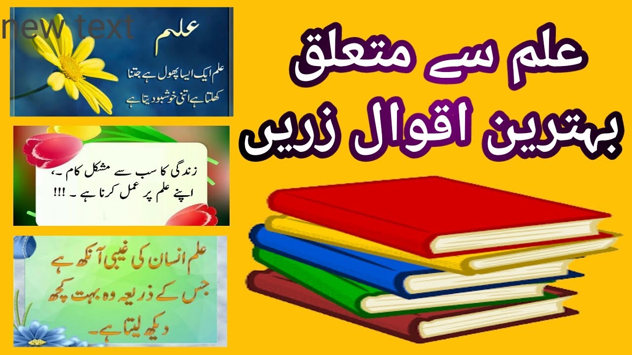 ilm K Mutaliq Aqwaley Zareen | ilm Best Quotes In Urdu/Hindi ...