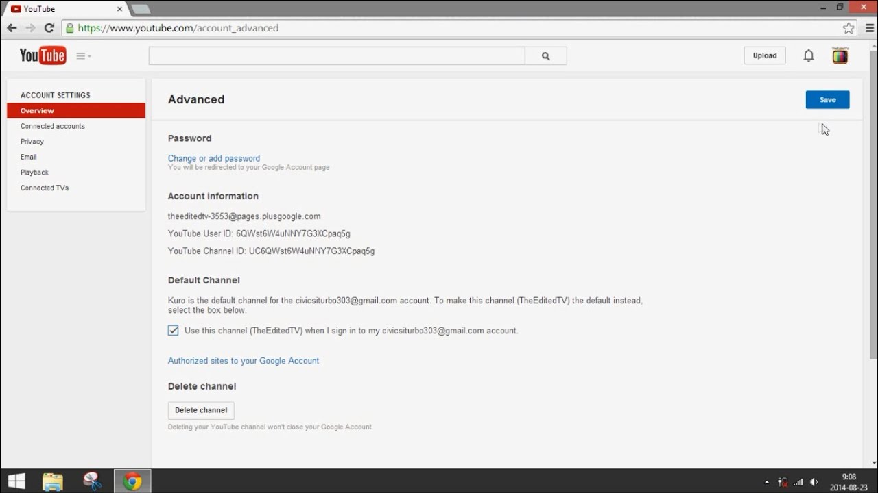 How to Set a Default YouTube Channel - YouTube