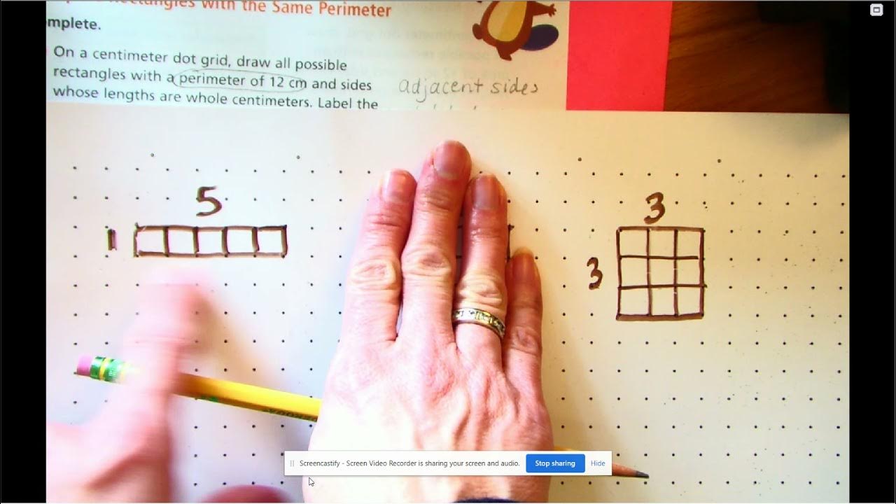 Math - Unit 5 Lesson 3 Comparing Rectangles with Same Perimeter or Same ...