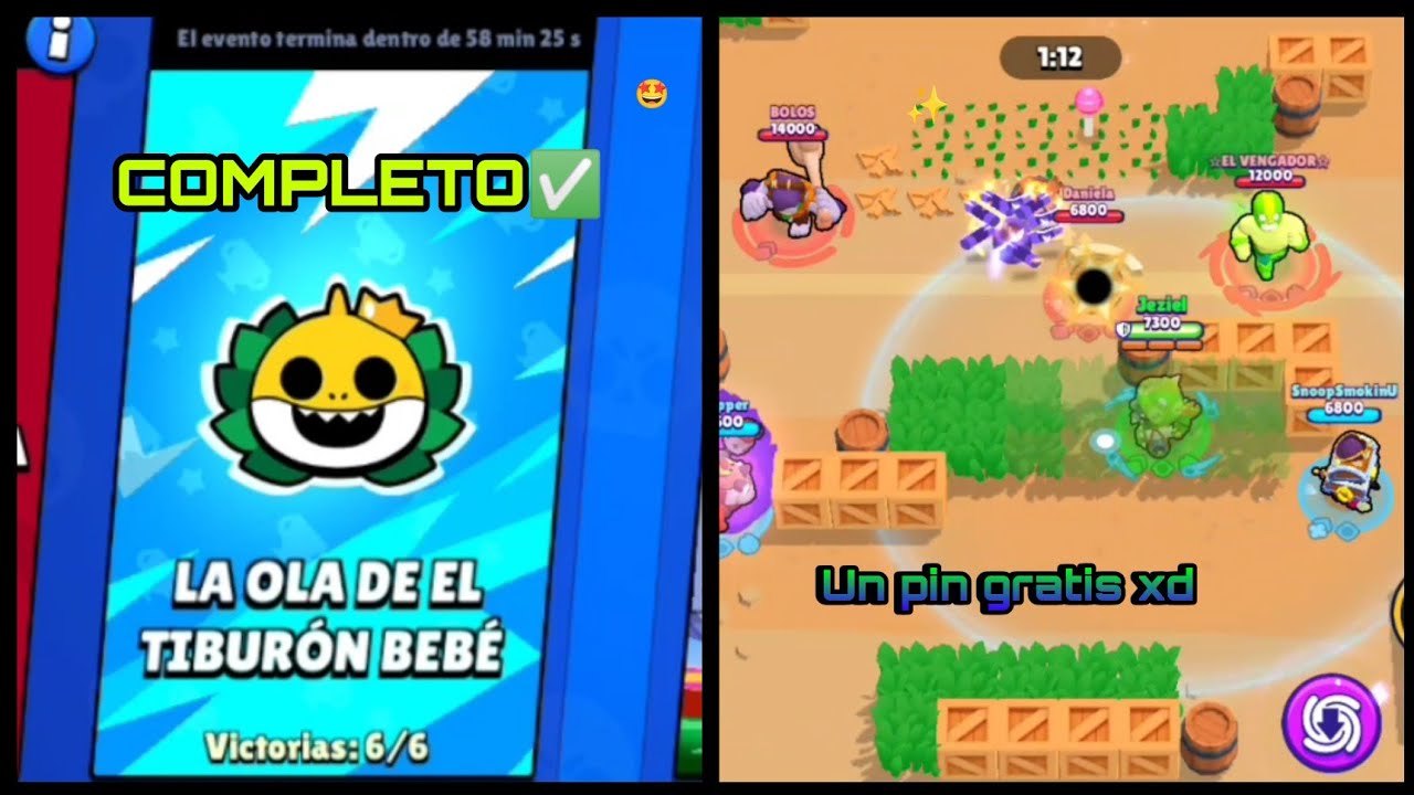 COMPLETAMOS EL DESAFIO DE "LA OLA DE EL TIBURÓN BEBÉ" PIN GRATIS🤩 ...