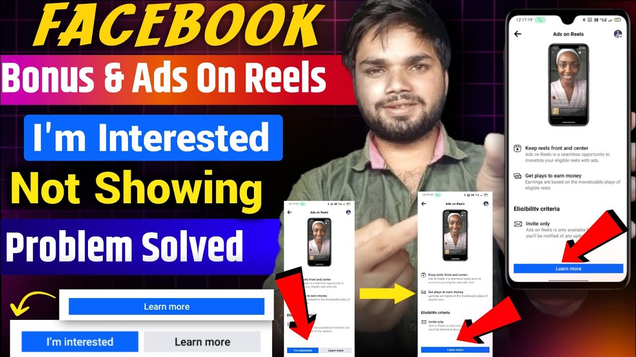Facebook Ads On Reels & Bonus I Am Interested Option Not Showing | Fb ...