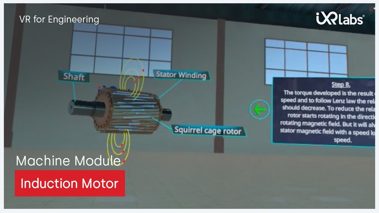 Induction Motor | VR for Engineering Education | iXR Labs - YouTube