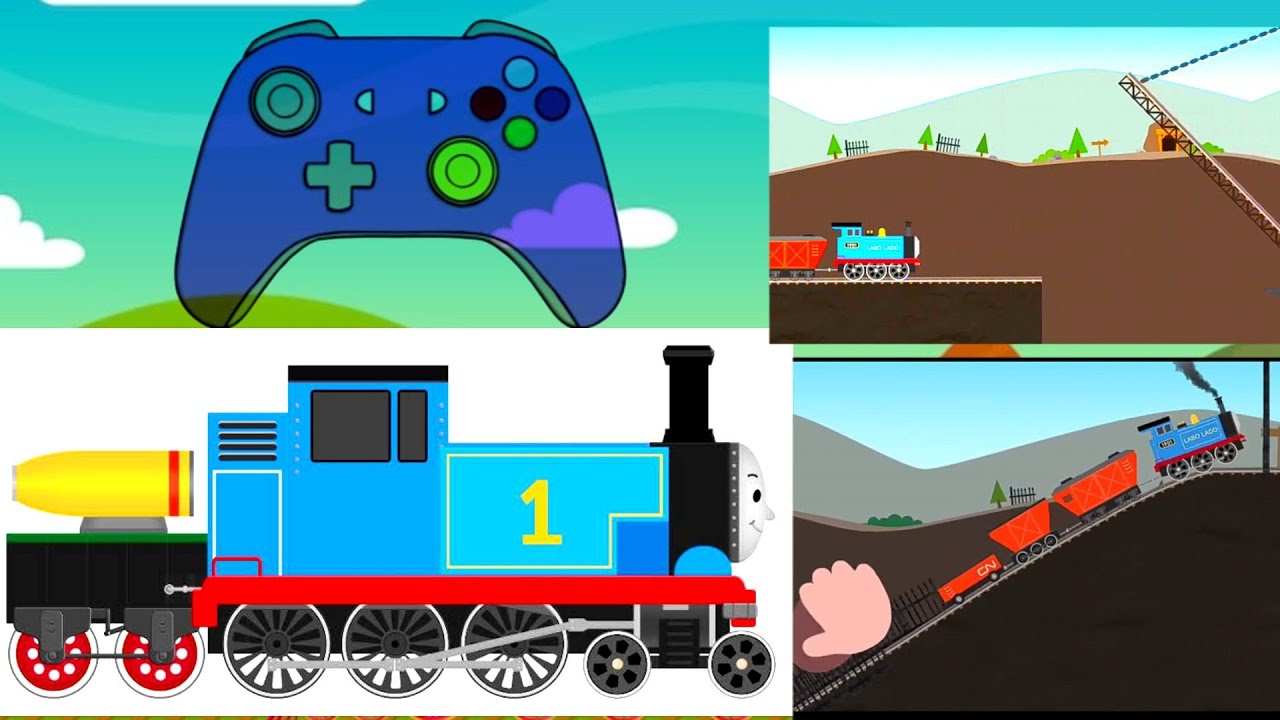 Train bridge game 🚂 🌉 🎮 || passing through hills and making bridge ...