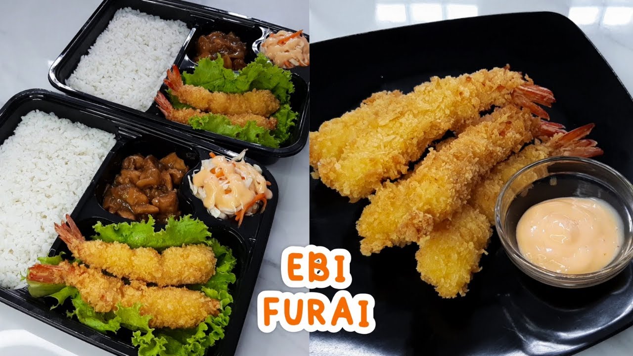 RESEP EBI FURAI LURUS, BESAR, & CRISPY ALA RESTO! IDE JUALAN NASI BENTO ...