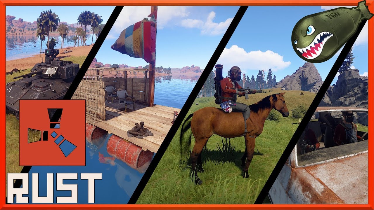 Rust | Horse Back Riding, Working Boats, Rocket Turrets, Drive as ...