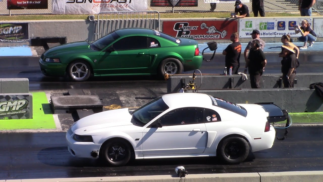 Turbo 2V Mustang From No Prep Trim to 1/4 Mile Prepped Breaking into 7s ...