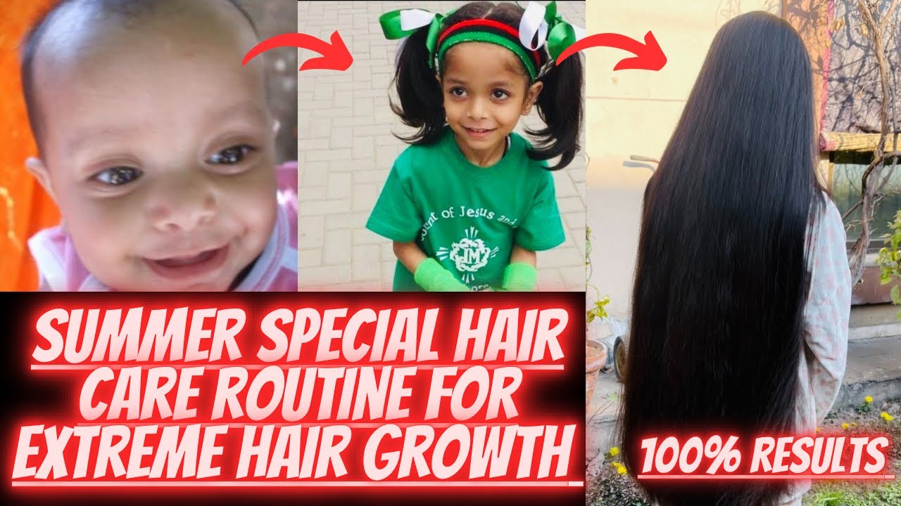 Summer Hair Care Routine For Extreme Hair Growth || Summer Tips ...