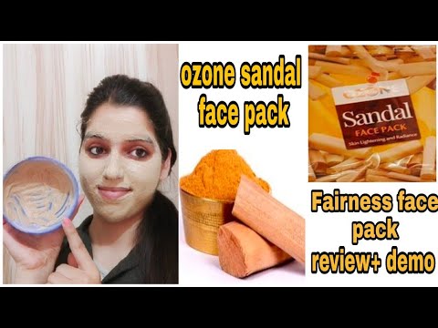 OZONE SANDAL FACE PACK REVIEW + DEMO/ BEST FACE PACK FOR SKIN ...