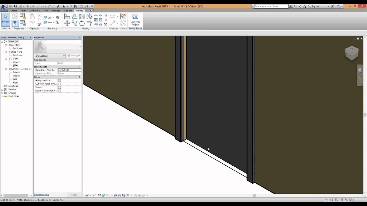 Revit family Door - CADD SCHOOL - YouTube