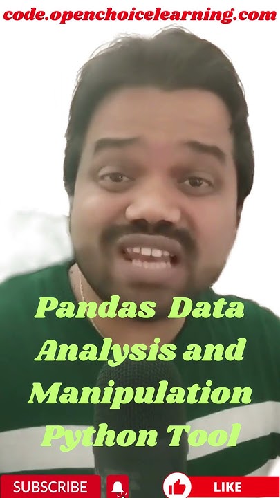 Pandas Python Library For Data Analysis And Manipulation Pythonprogramming Pythontutorial