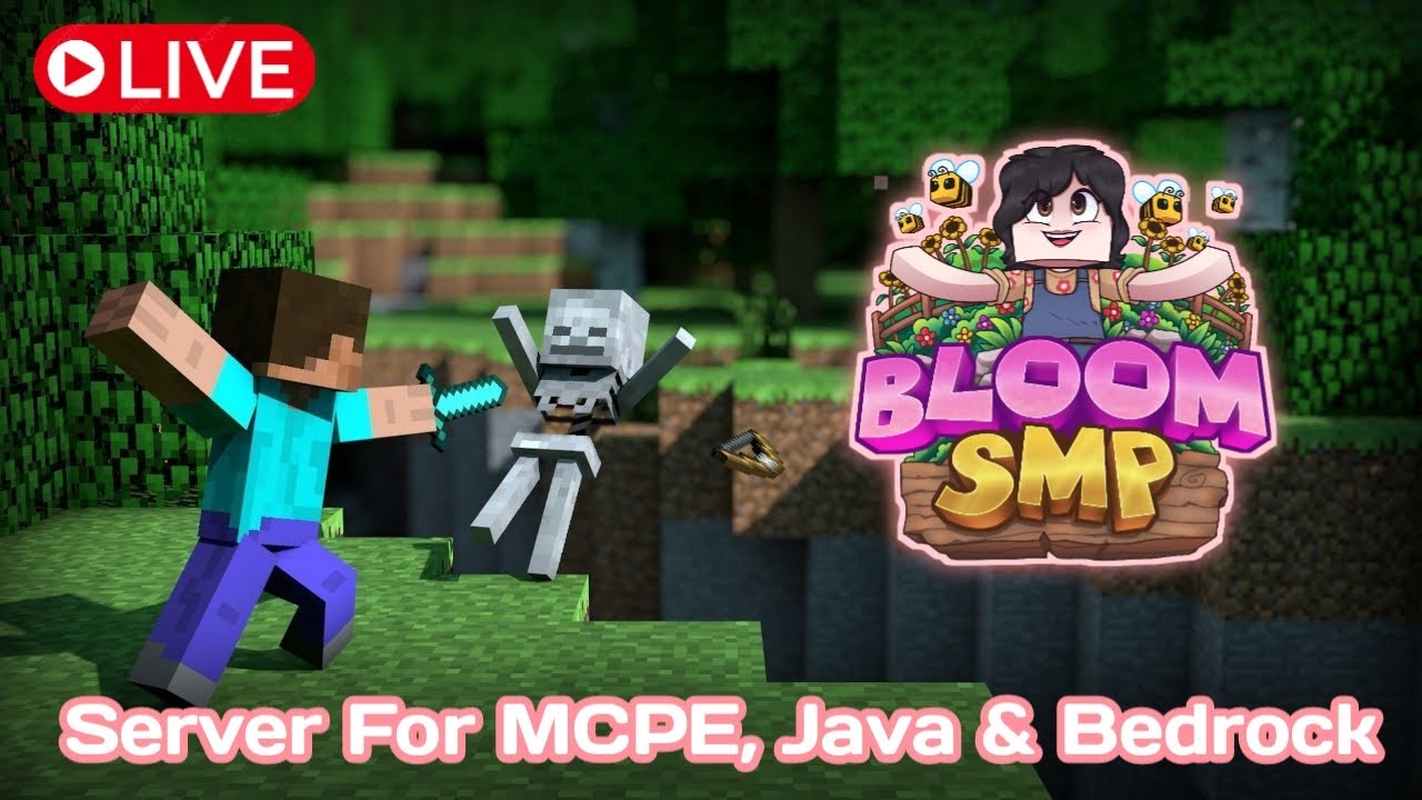Bloom SMP Live stream || FREE to join BEDROCK & JAVA - YouTube