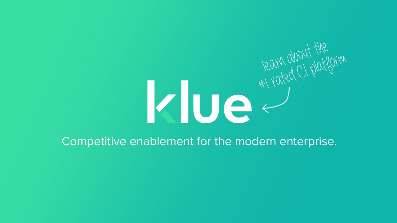 Klue | Competitive Enablement for the Modern Enterprise - YouTube