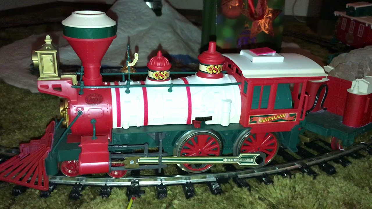 New Bright Santaland train 375WG model - YouTube