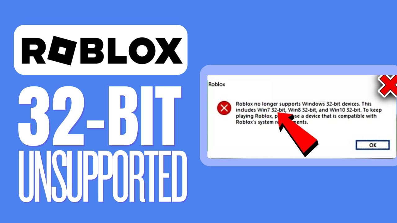 How to Fix Roblox No Longer Support 32-Bit 2023 - YouTube