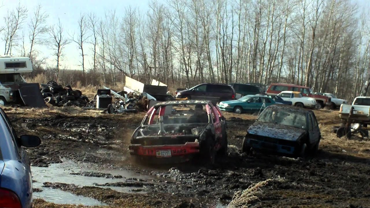2011 Backyard demolition derby - YouTube
