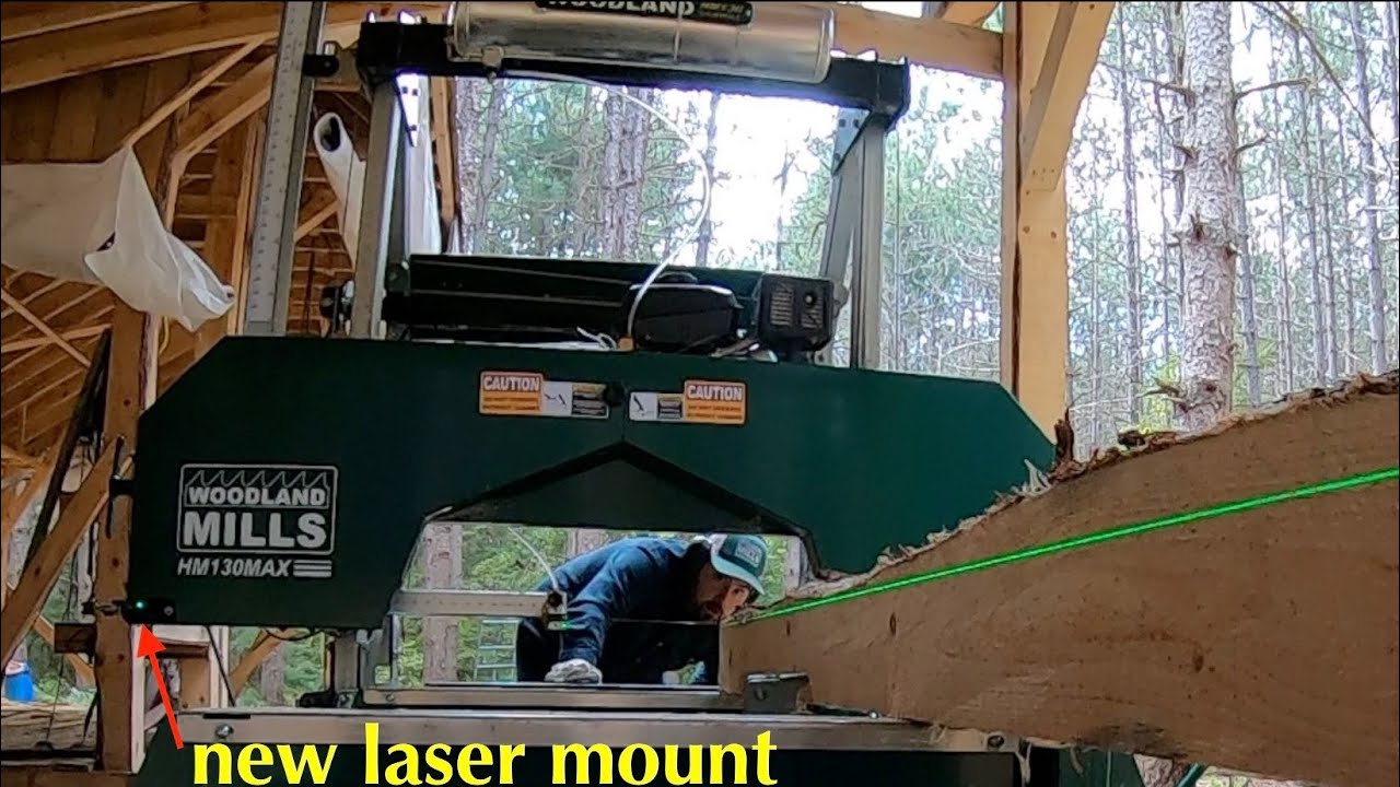 New Sawmill Laser Mount Has Me Back in the Groove - YouTube