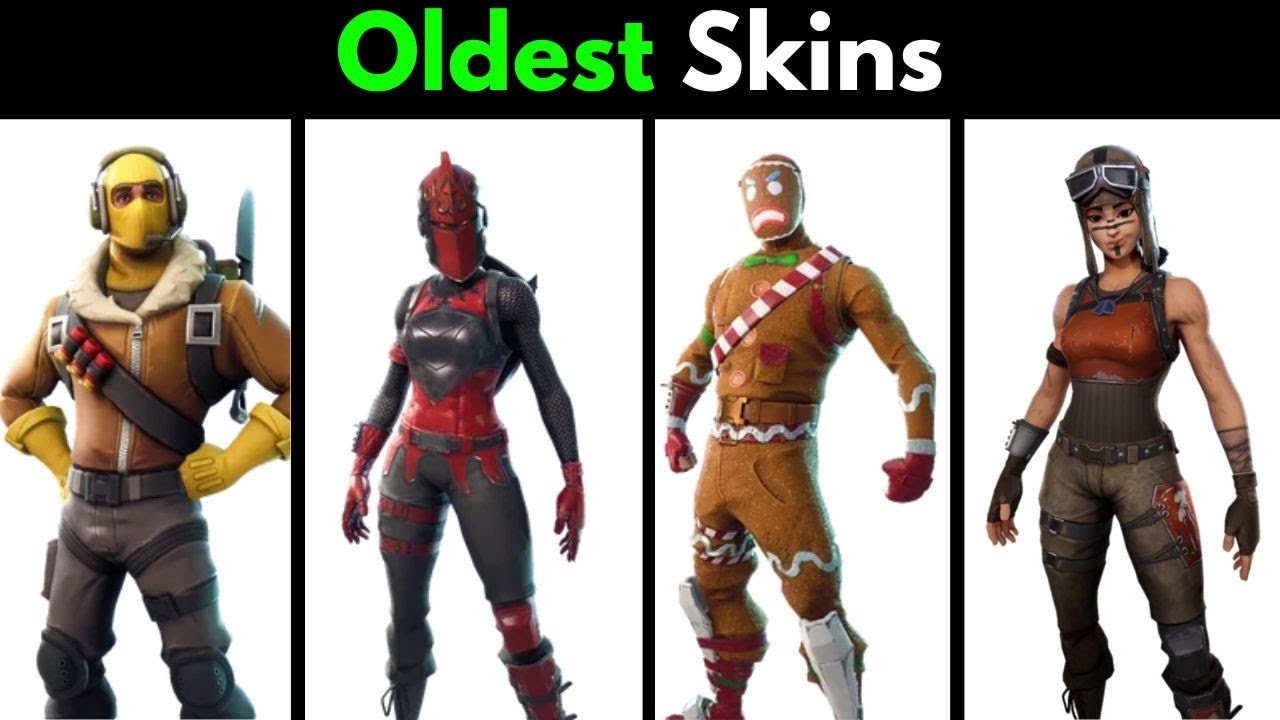 50 Oldest Fortnite Skins! - YouTube